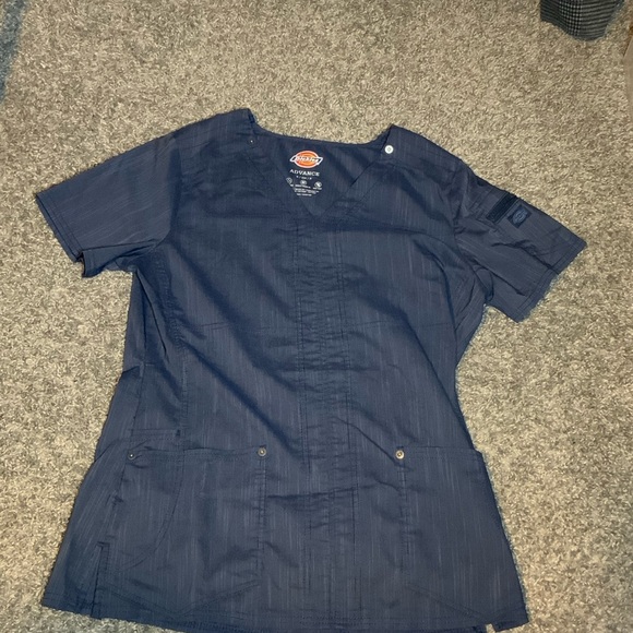 Dickies | Tops | Dickies Womens Navy Scrub Top | Poshmark